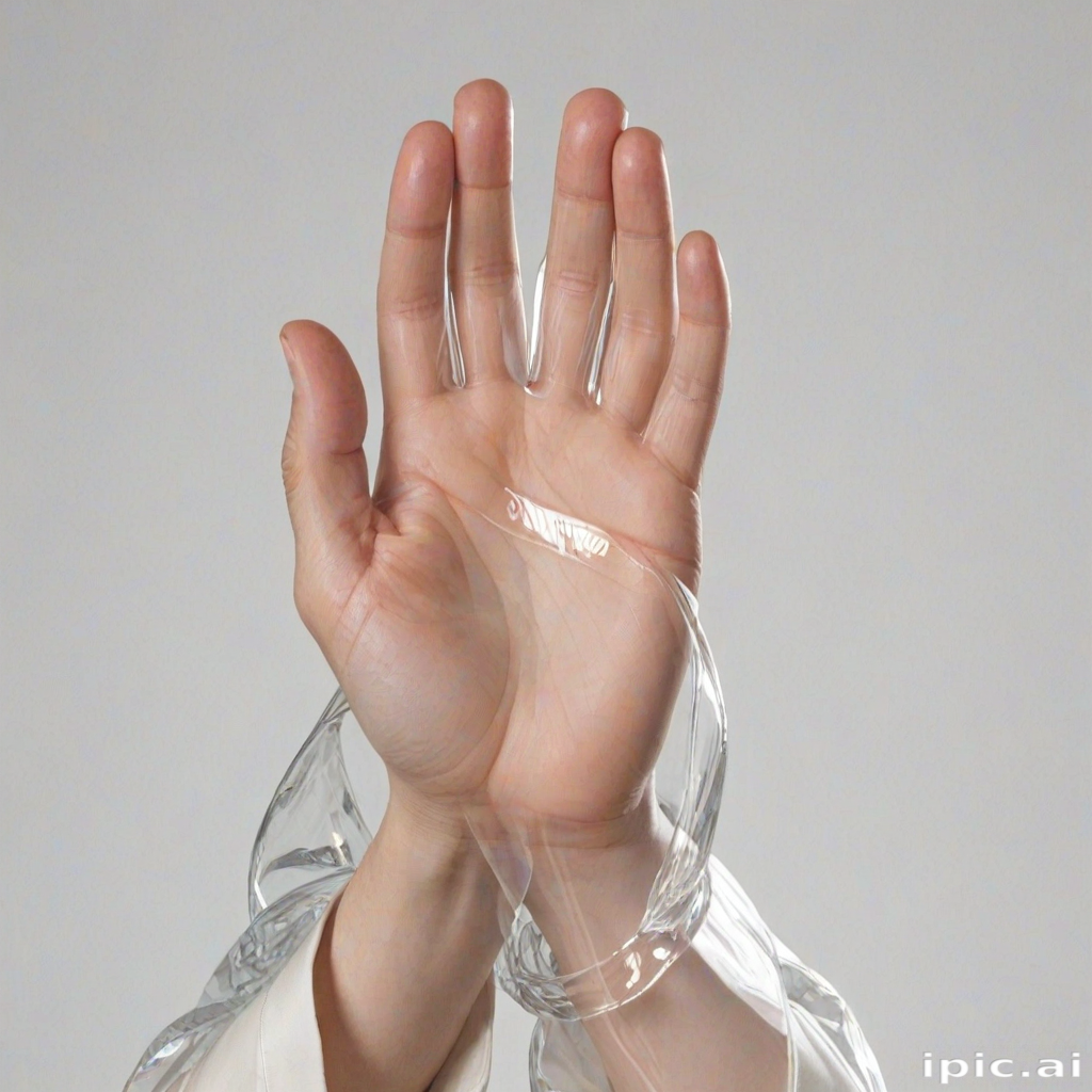 A Hand Reaching Out Through Transparent Plastic: Exploring Connection ...