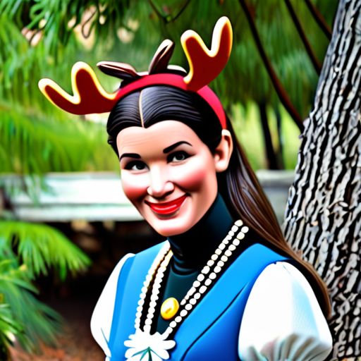 An anonymous nanny moose in disney style