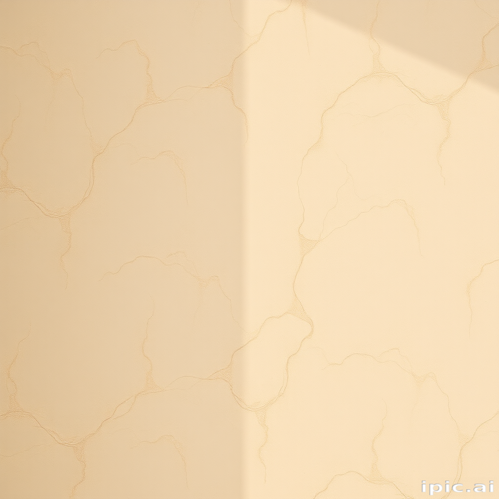 Soft Beige Wall with Subtle Textures and Gentle Light Shadowing Effects