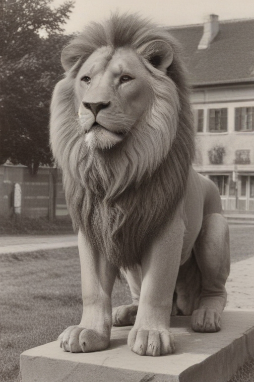 a mosbach lion back then