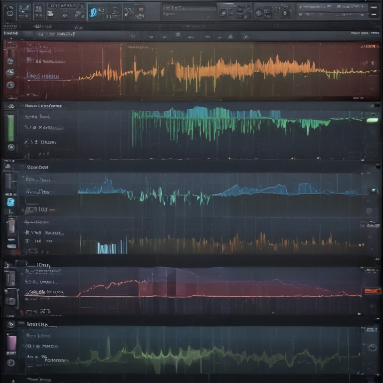 Visual Representation of Audio Frequencies and Waveforms in Digital ...