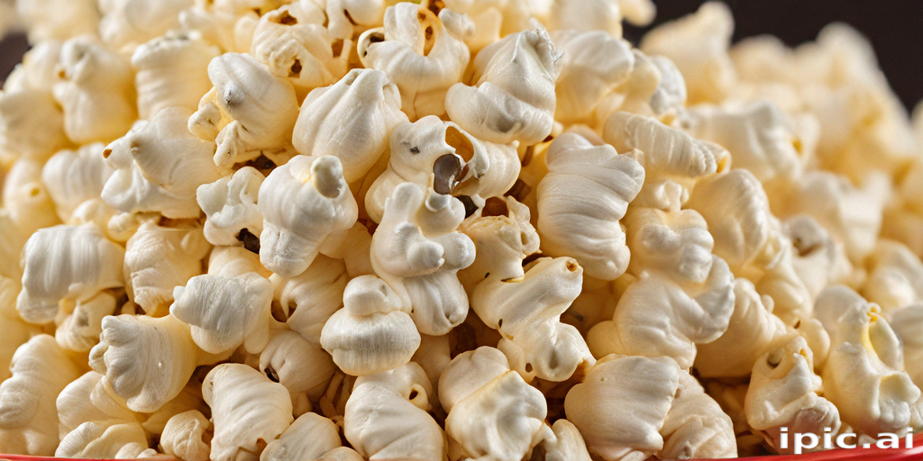 A Delicious Pile of Light and Fluffy Popcorn Ready for Snacking.
