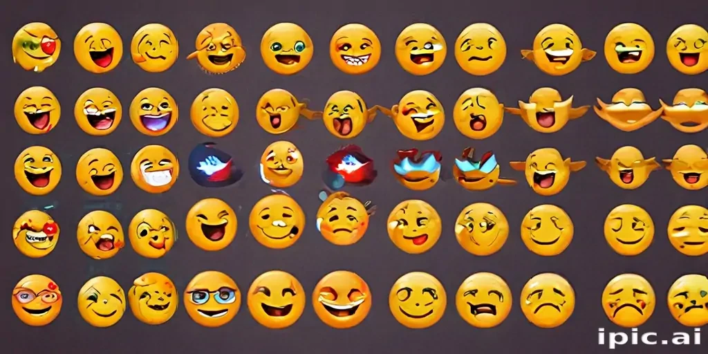 A Colorful Array of Emojis Expressing Various Emotions and Feelings.