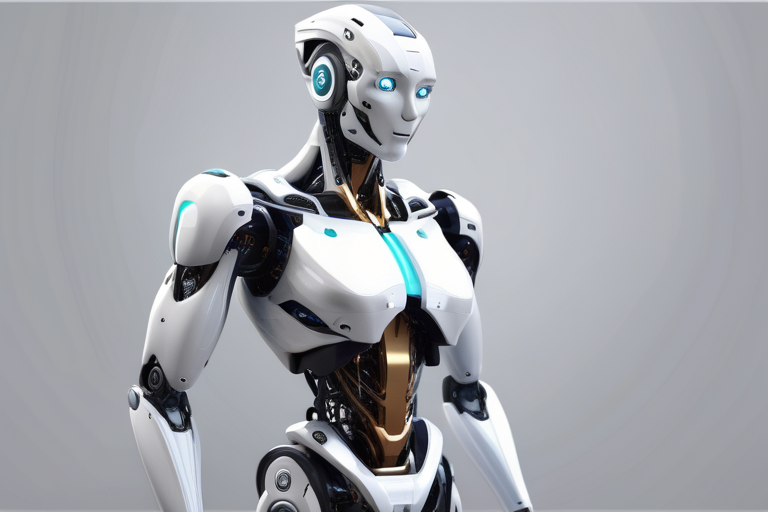 Futuristic Humanoid Robot with Sleek Design and Advanced Technology ...