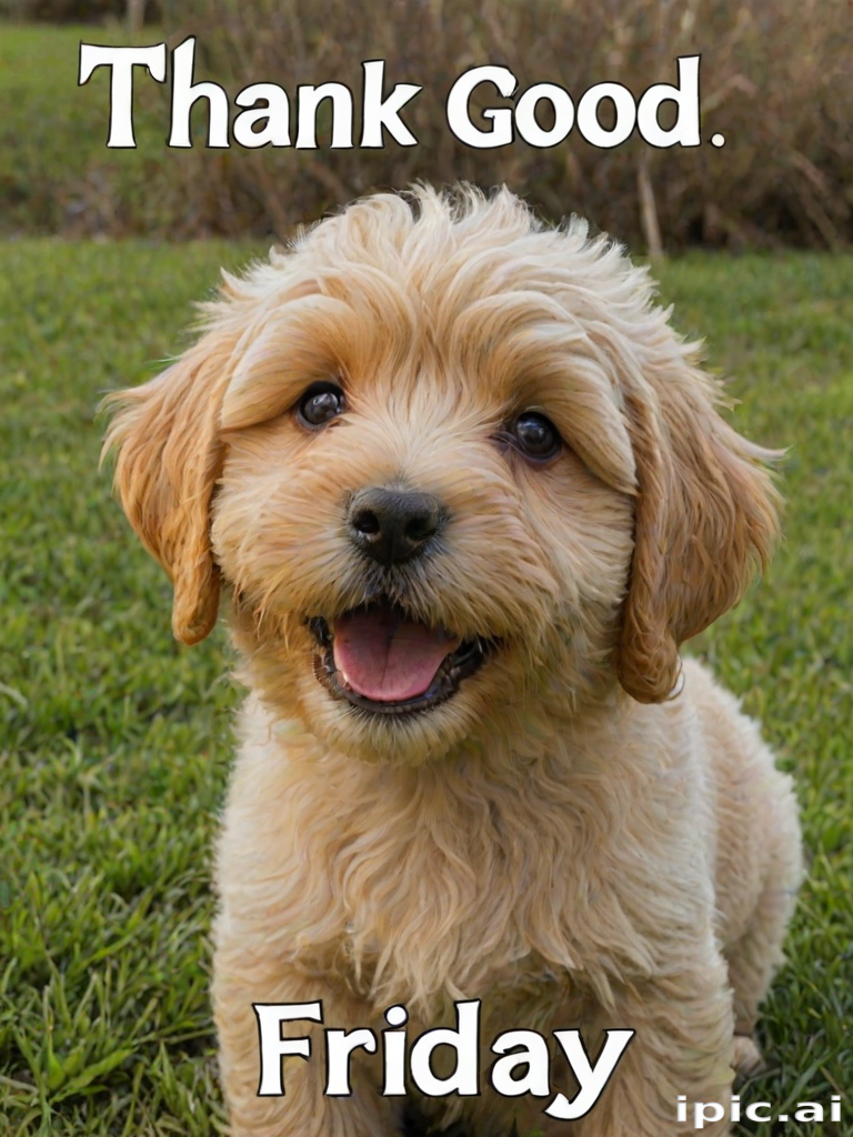 Happy Puppy Celebrating the Joy of Good Friday with a Smile