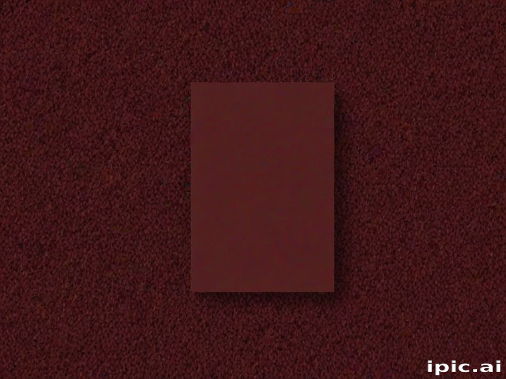 Solid Burgundy Rectangle Centered on a Textured Maroon Background
