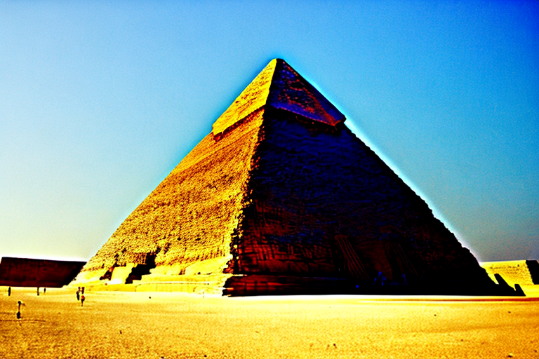 A pyramid with one eye at its top
