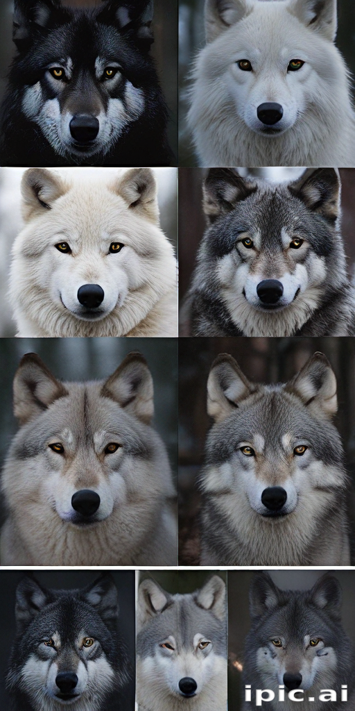 Captivating Portraits of Wolves Showcasing Their Unique Features and ...