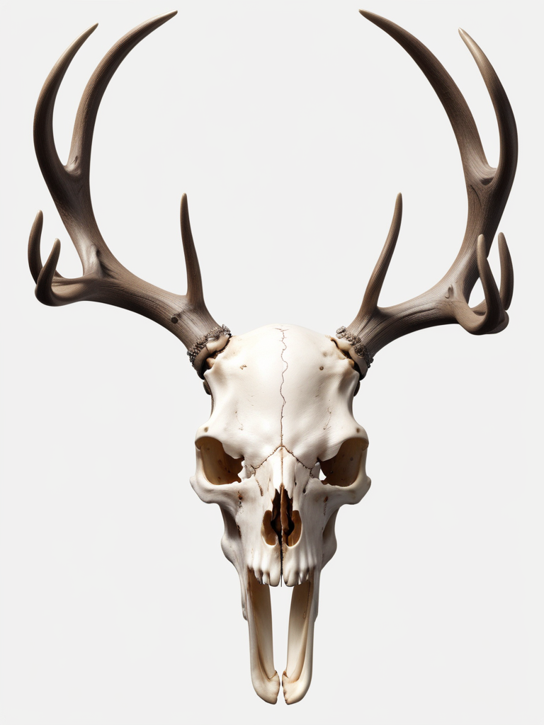 Intricate Antlered Skull Displaying Nature's Unique and Striking Anatomy