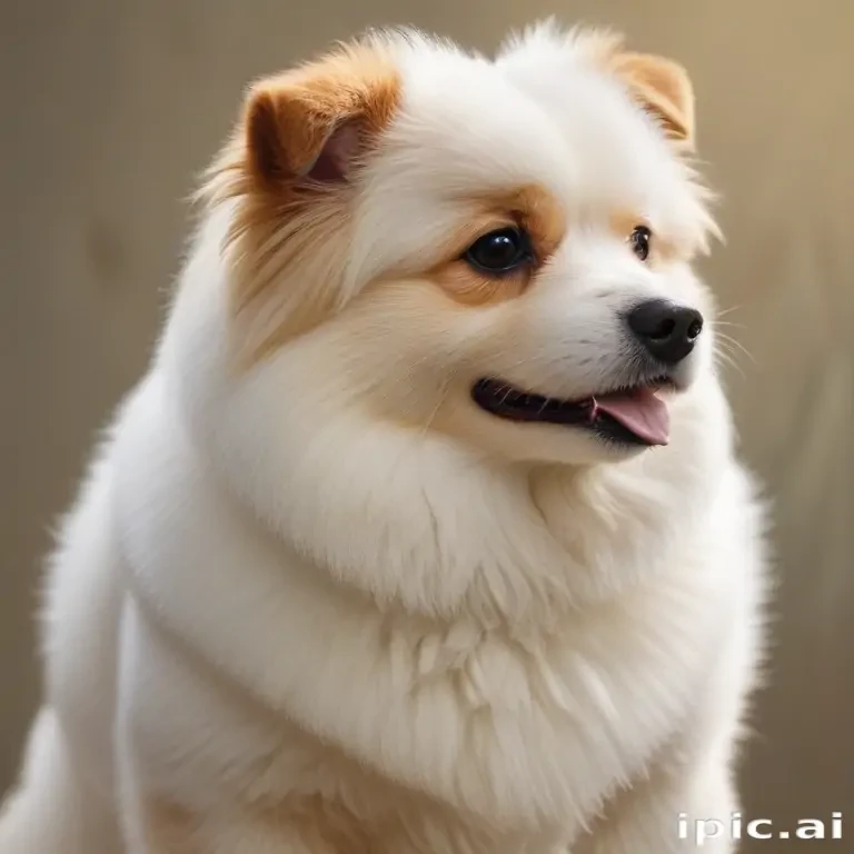 A Fluffy, Adorable Dog with a Charming Expression and Soft Fur.