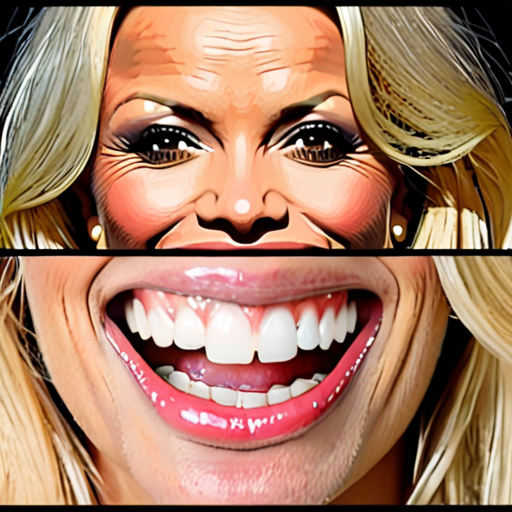pamela anderson missing front tooth