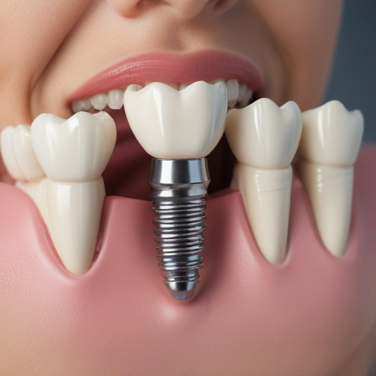 modern, inovative dentist and implants, teeth, modern, futuristic ...