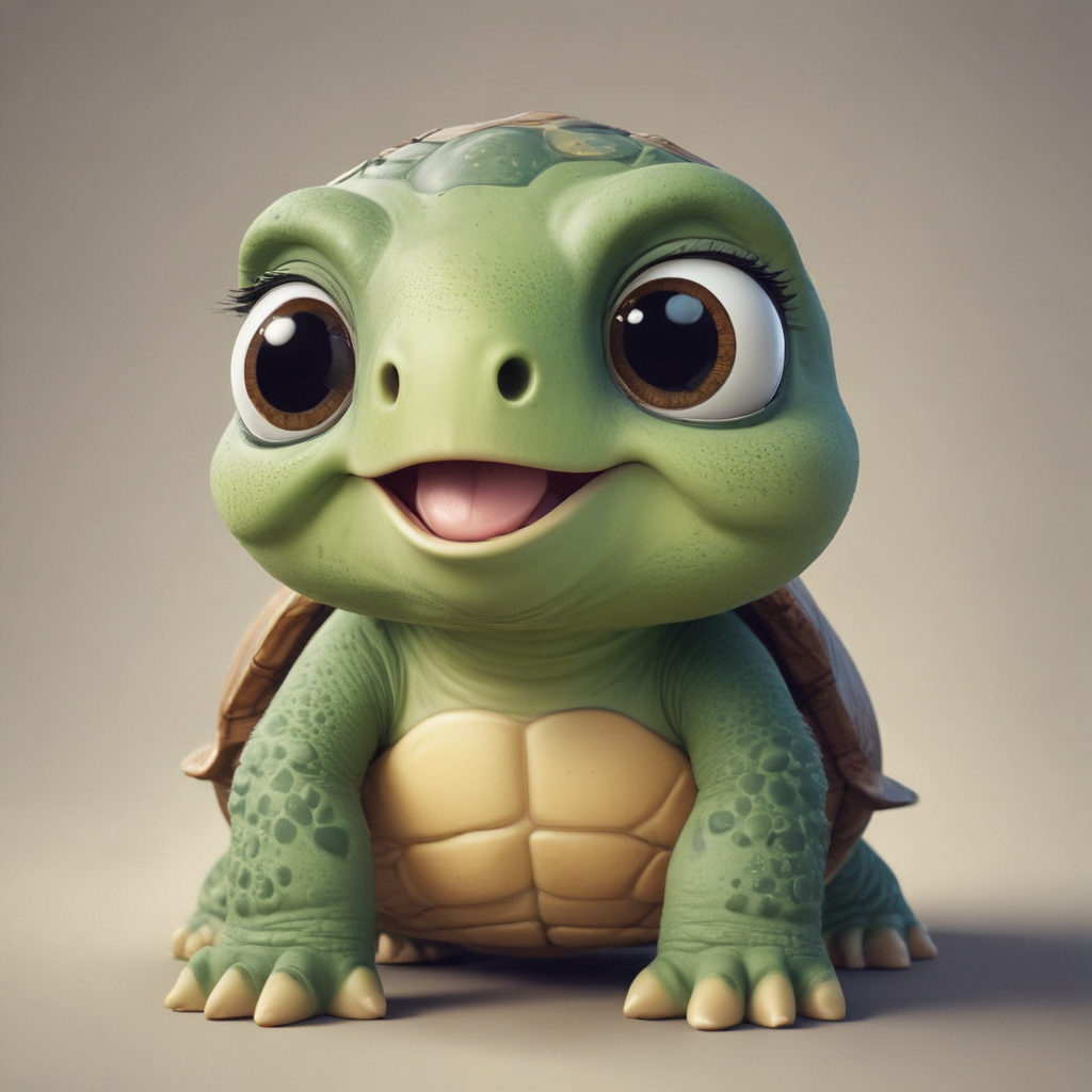 cute cartoon turtle