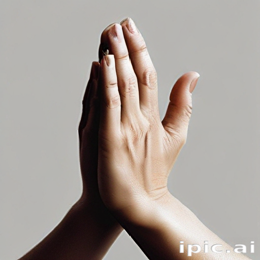 Two Hands Coming Together in a Gesture of Unity and Connection