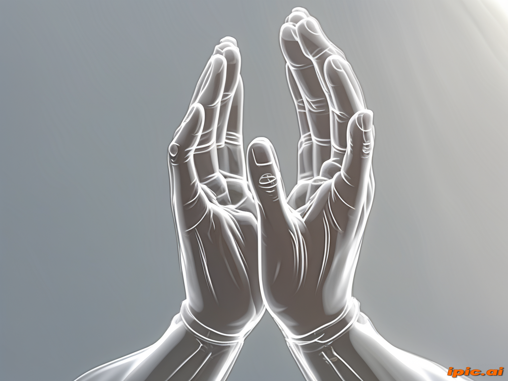 Symbolic Representation of Unity and Connection Through Intertwined Hands