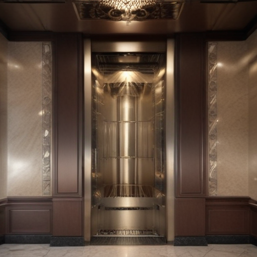 Elegant and Modern Elevator Design in Luxurious Interior Space