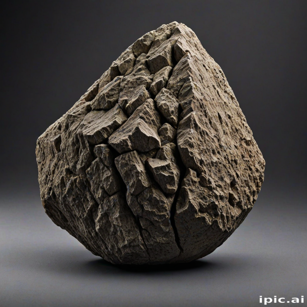 Unique Textured Rock Displaying Intricate Patterns and Natural ...