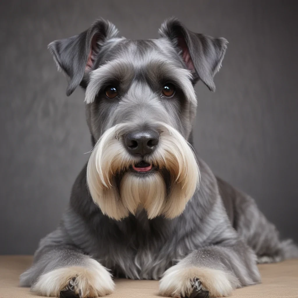 A Charming Schnauzer with a Distinctive Beard and Expressive Eyes.