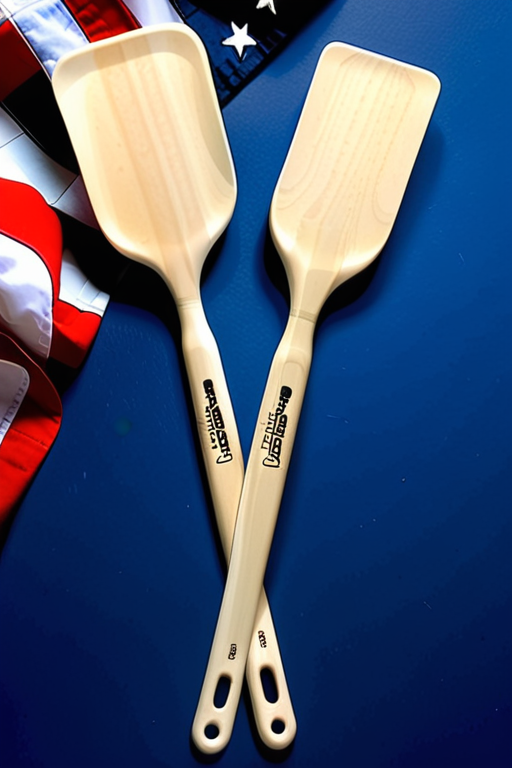 Colorful Spatulas Featuring Red, White, and Blue Patriotic Designs on ...