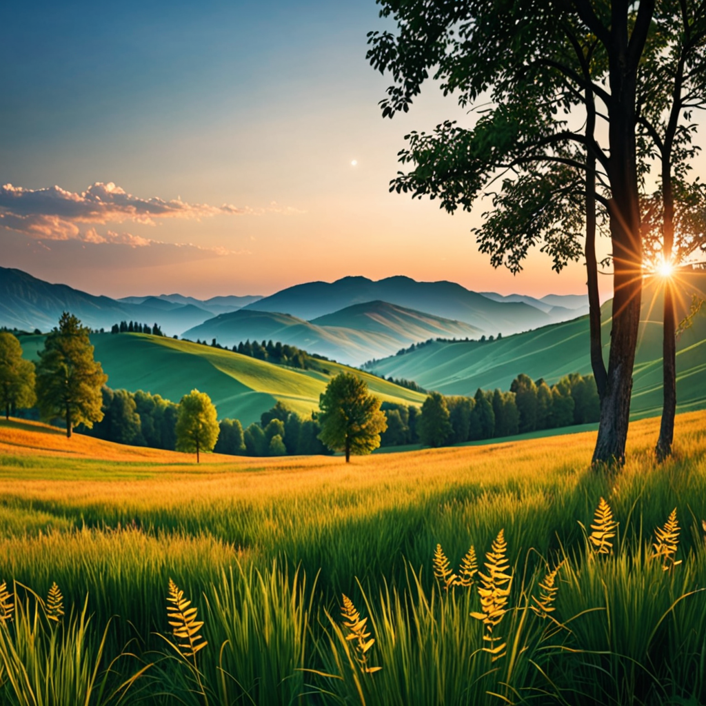Beautiful nature landscape with cinematic lights 4k more details very ...