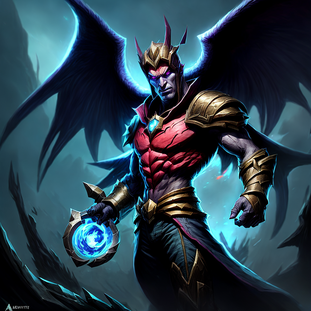 League Of Legends Swain , trending on artstation, HDR, deviantart ...