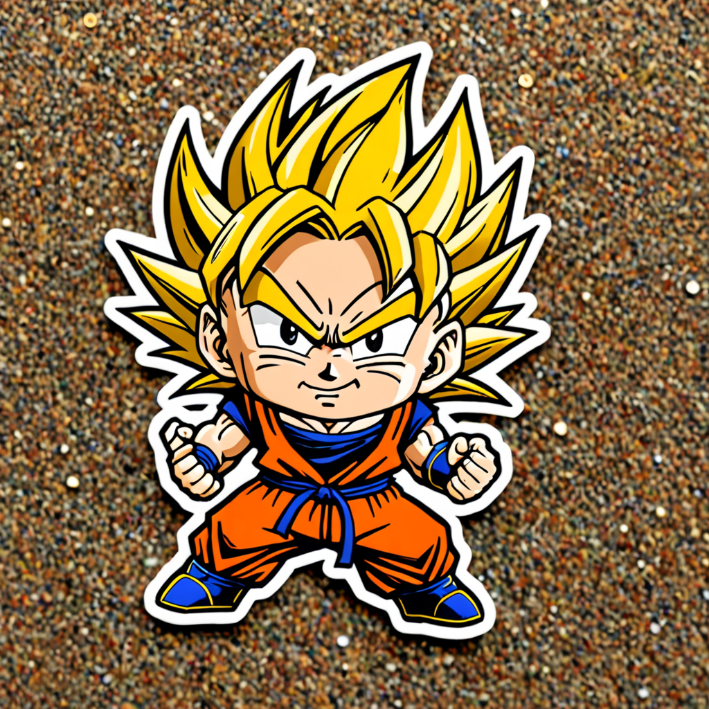 Create a set of dbz stickers