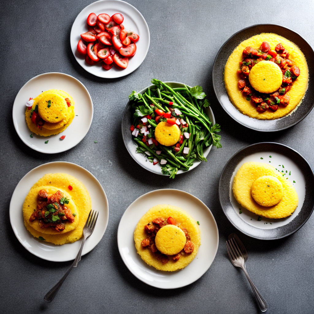 Polenta dish amazing serving proposal top restaurant quality look