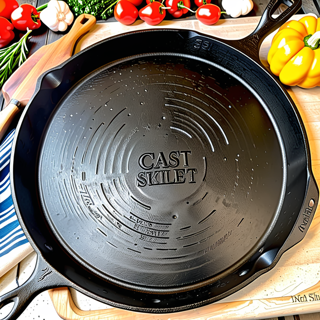 Beautifully Crafted Cast Iron Skillet Ready for Delicious Culinary ...