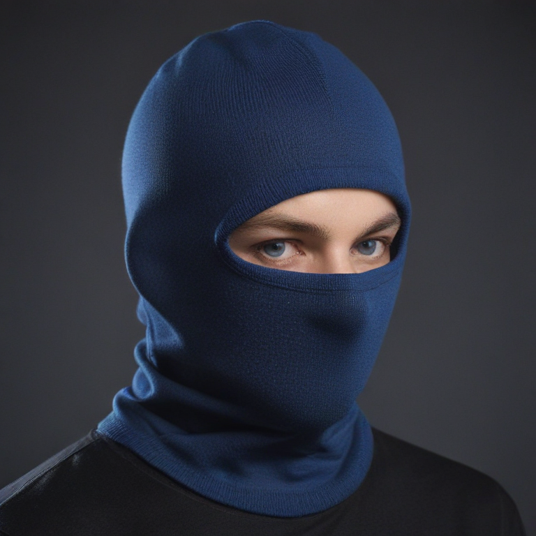 Blue balaclava draw style