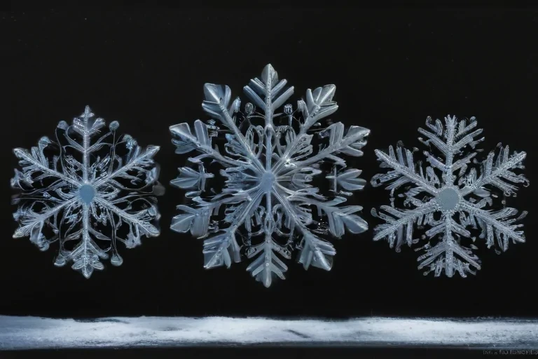 Intricate and Unique Snowflake Designs Captured Under a Microscope's Lens