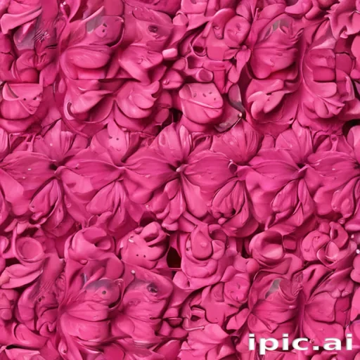 Vibrant Pink Floral Texture: A Close-Up of Beautiful Petals and Layers.