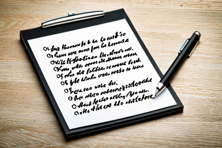 notepad with text in it