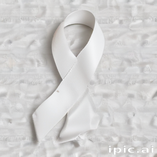 Symbolic White Ribbon Representing Awareness and Support for Various Causes