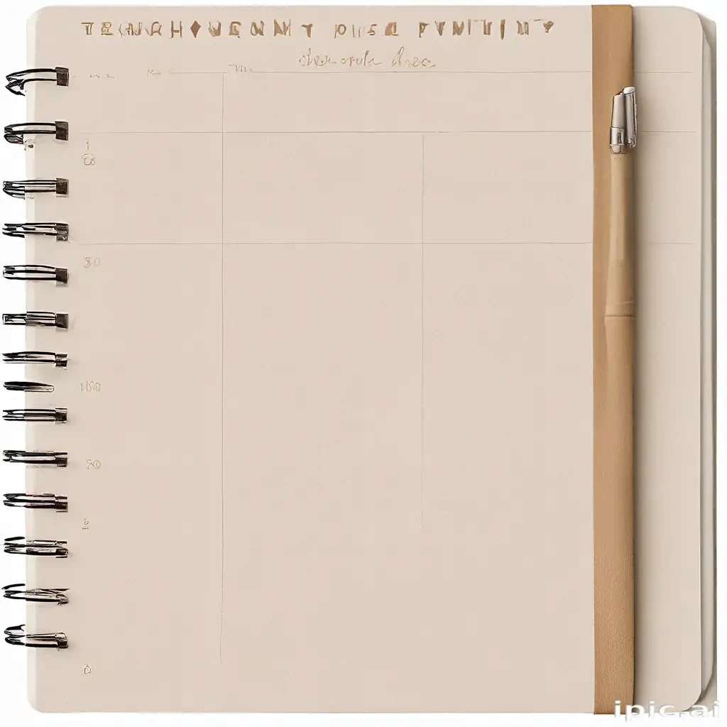 Minimalistic Planner with Blank Pages for Organizing Your Daily Tasks ...