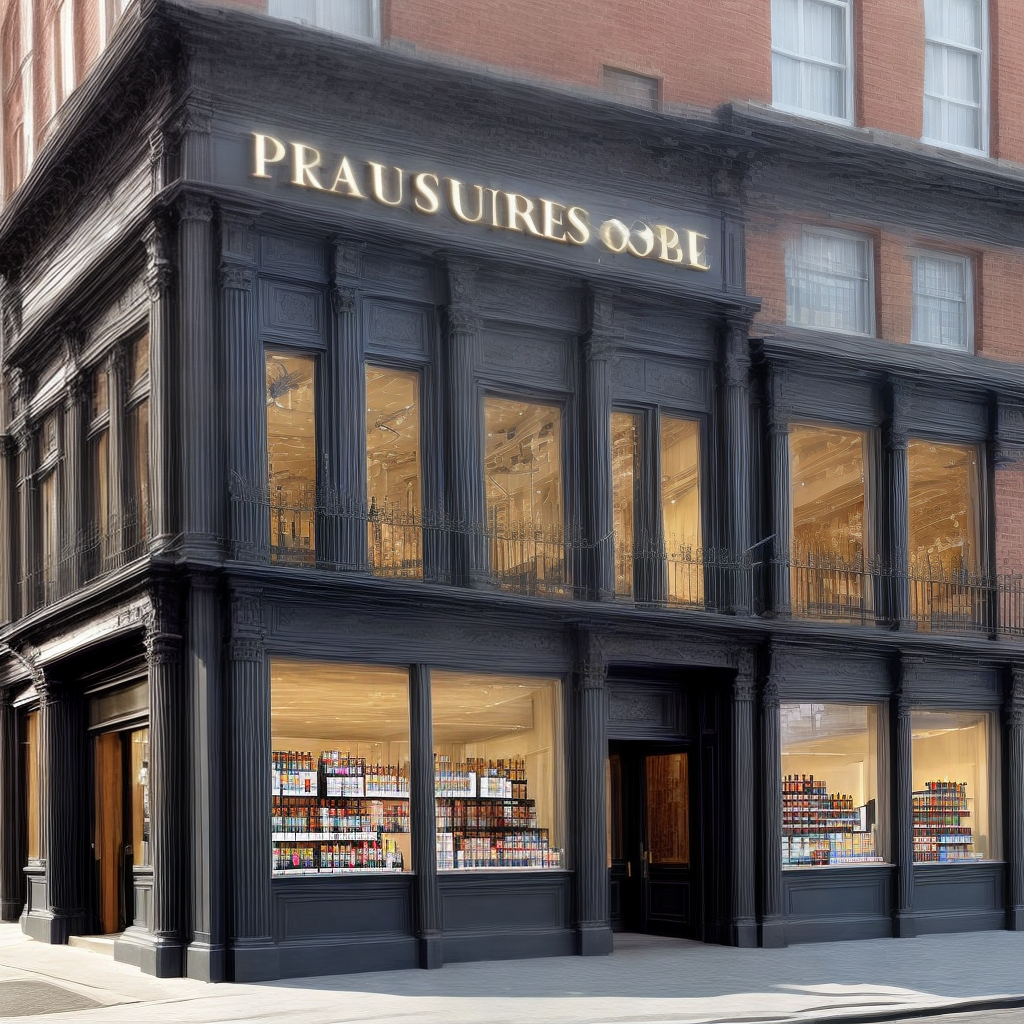 logo for a perfume store in a professional way