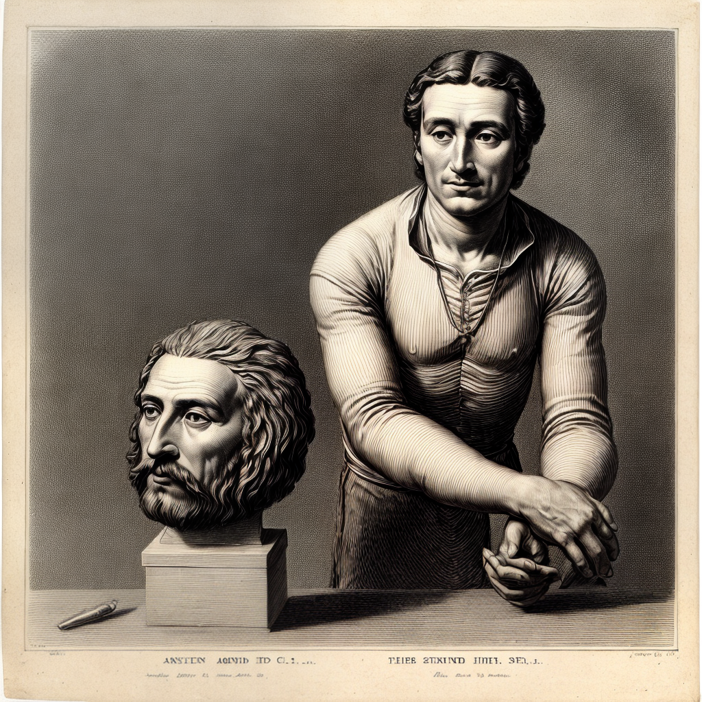 A stone on the head of a man 30 cubits high