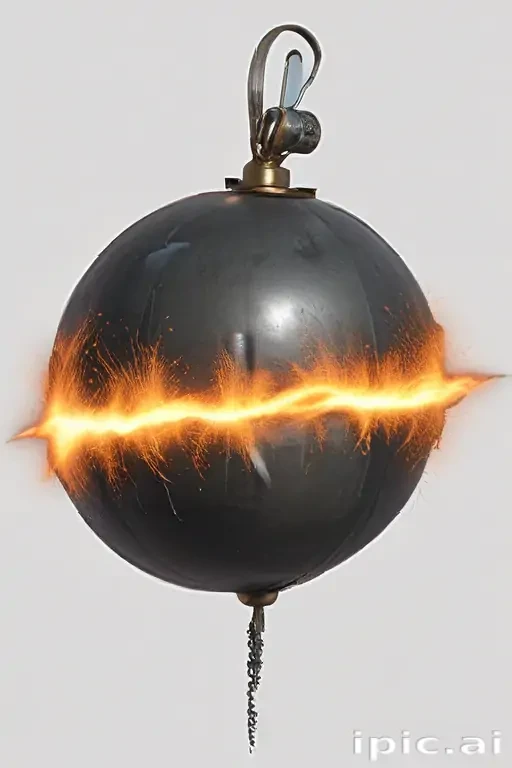 Electrifying Sphere: A Dynamic Fusion of Metal and Energy Sparks