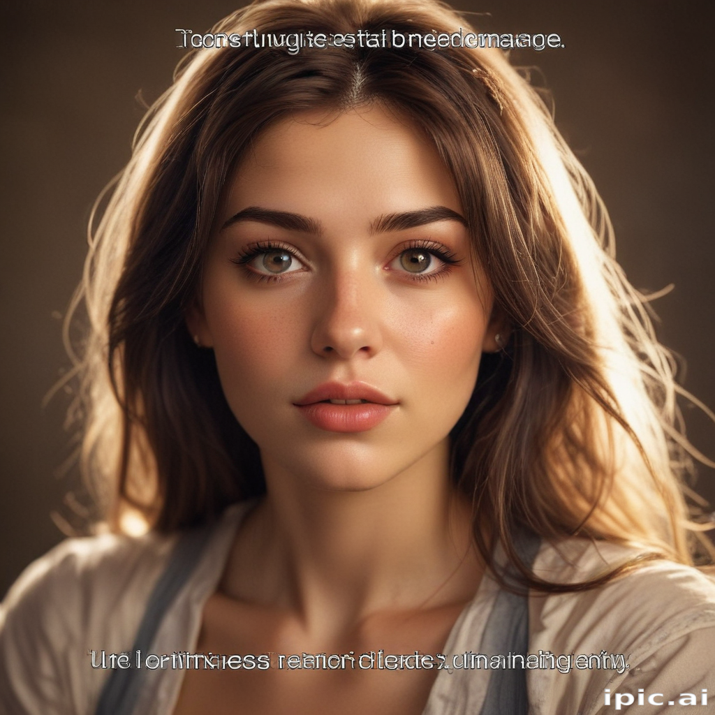 A Portrait of a Young Woman with Soft Features and Natural Lighting.