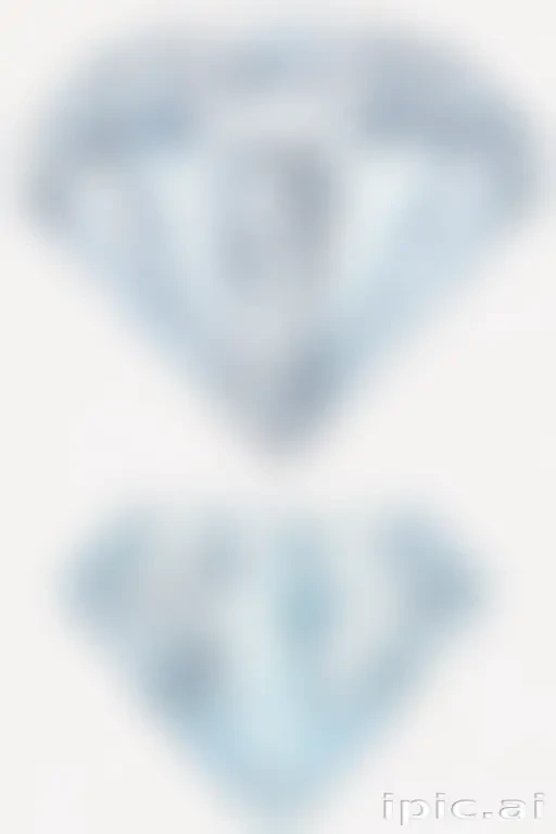 Abstract Representation of Two Overlapping Diamond Shapes in Soft Blue ...