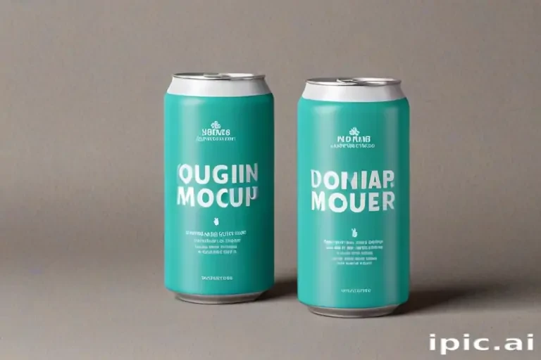 Refreshing Beverage Cans Featuring Unique Designs and Vibrant Colors ...