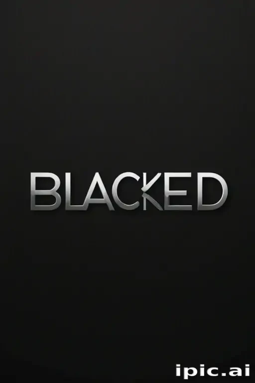 An Artistic Representation of the Word 'Blacked' on a Dark Background