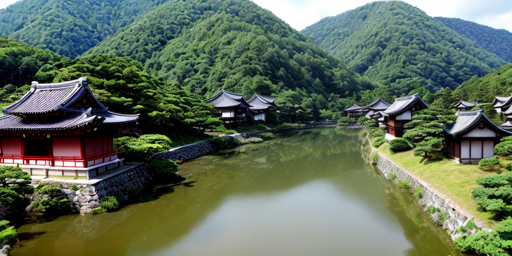 a Japanese medieval village