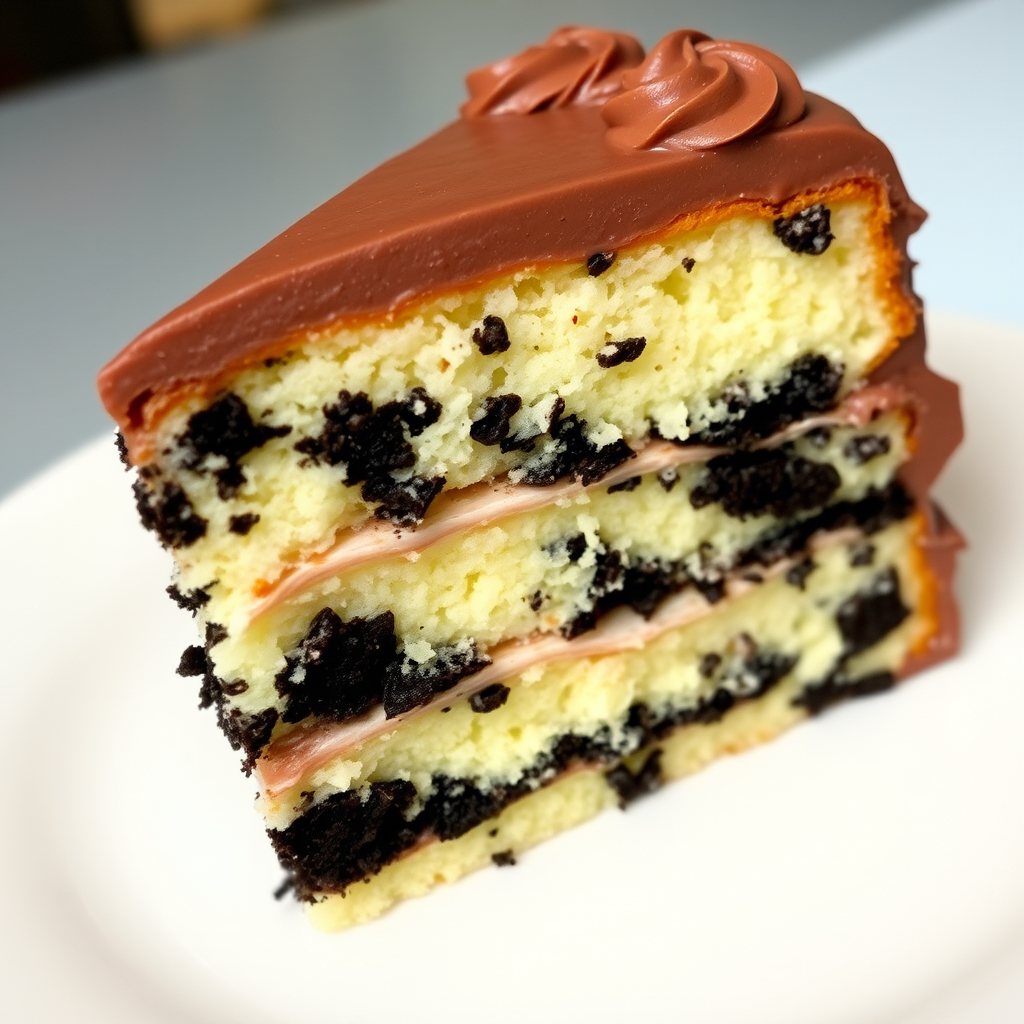 Deliciously Layered Chocolate and Vanilla Cake with Rich Frosting and ...