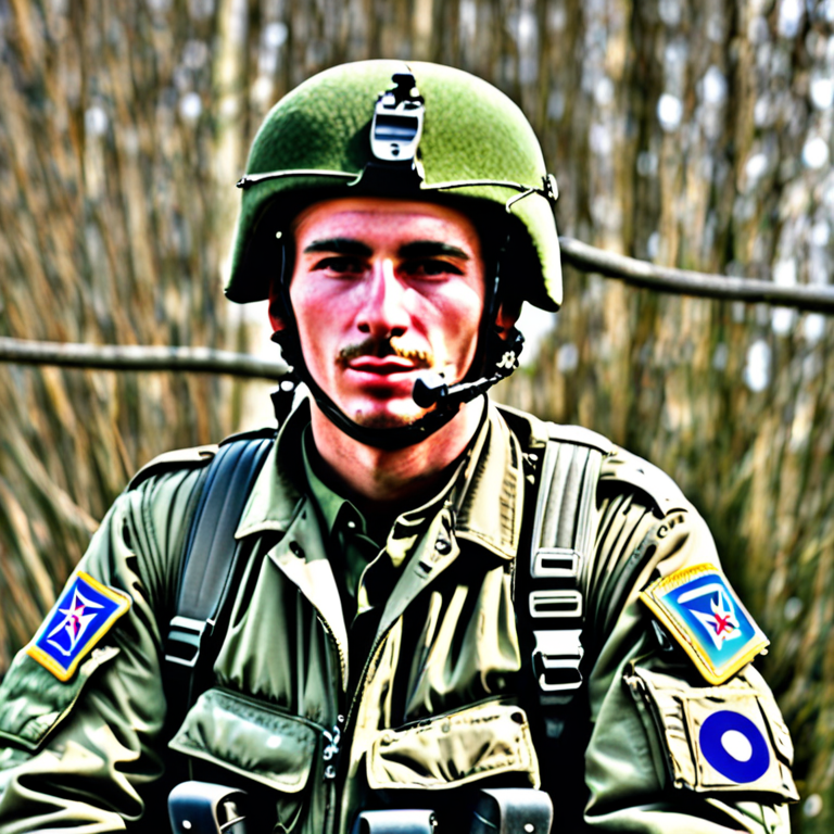 German Paratrooper flying to London Futiristic