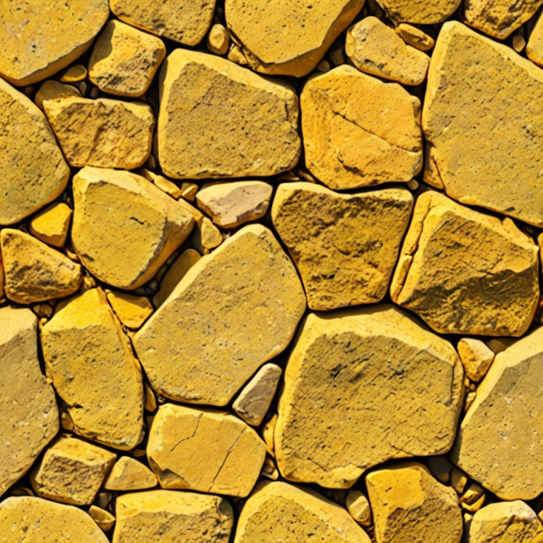 Textured yellow stone