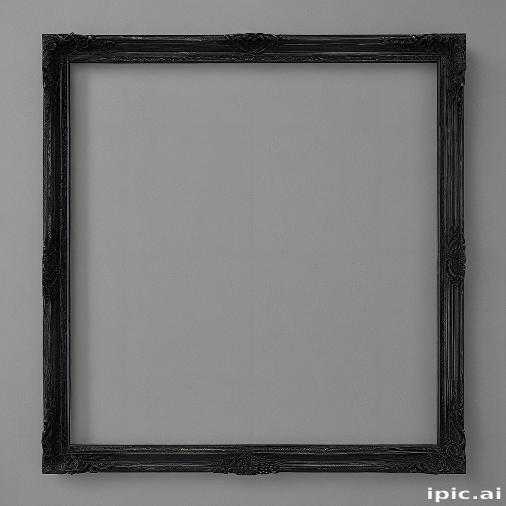 An Elegant Black Frame Ready for an Impressive Piece of Art