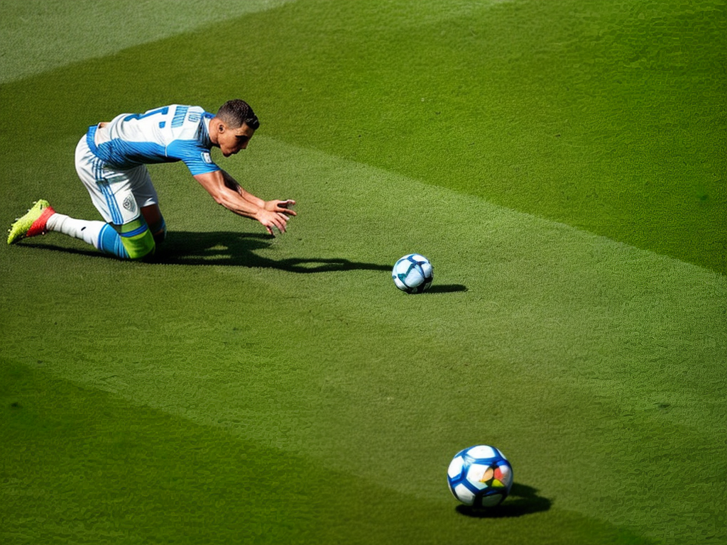 I want an image of ronaldo taking head as a center forward in the ...
