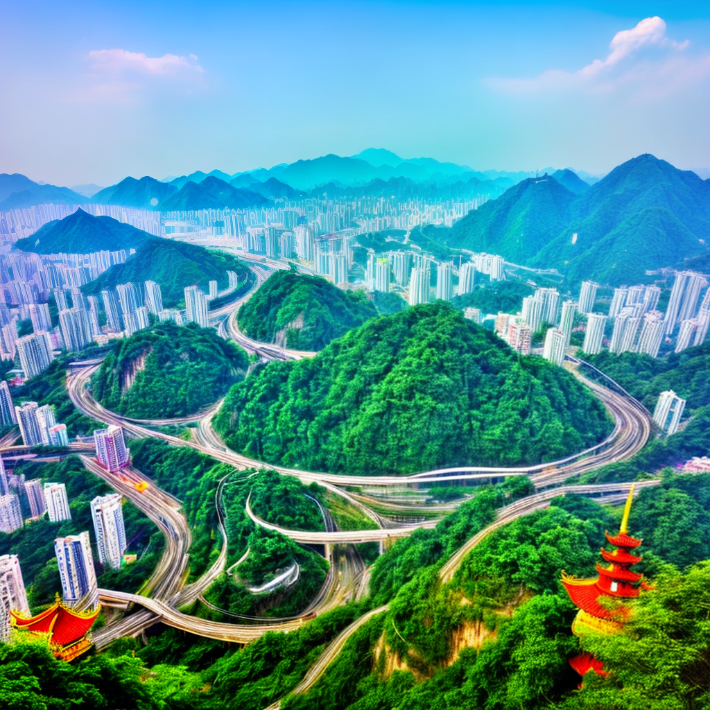Wenzhou, China, best famous place art (copyright free)