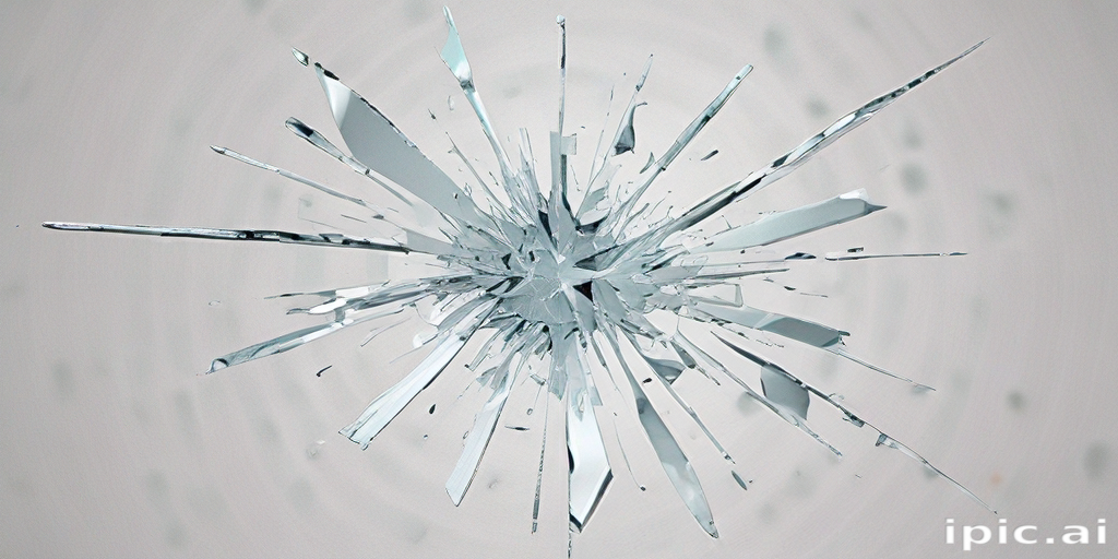 Intricate Shards of Glass Exploding in a Stunning Celestial Formation