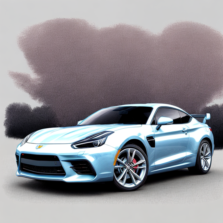 coloring page, no color, car in a stret, draw style, low detail, no ...